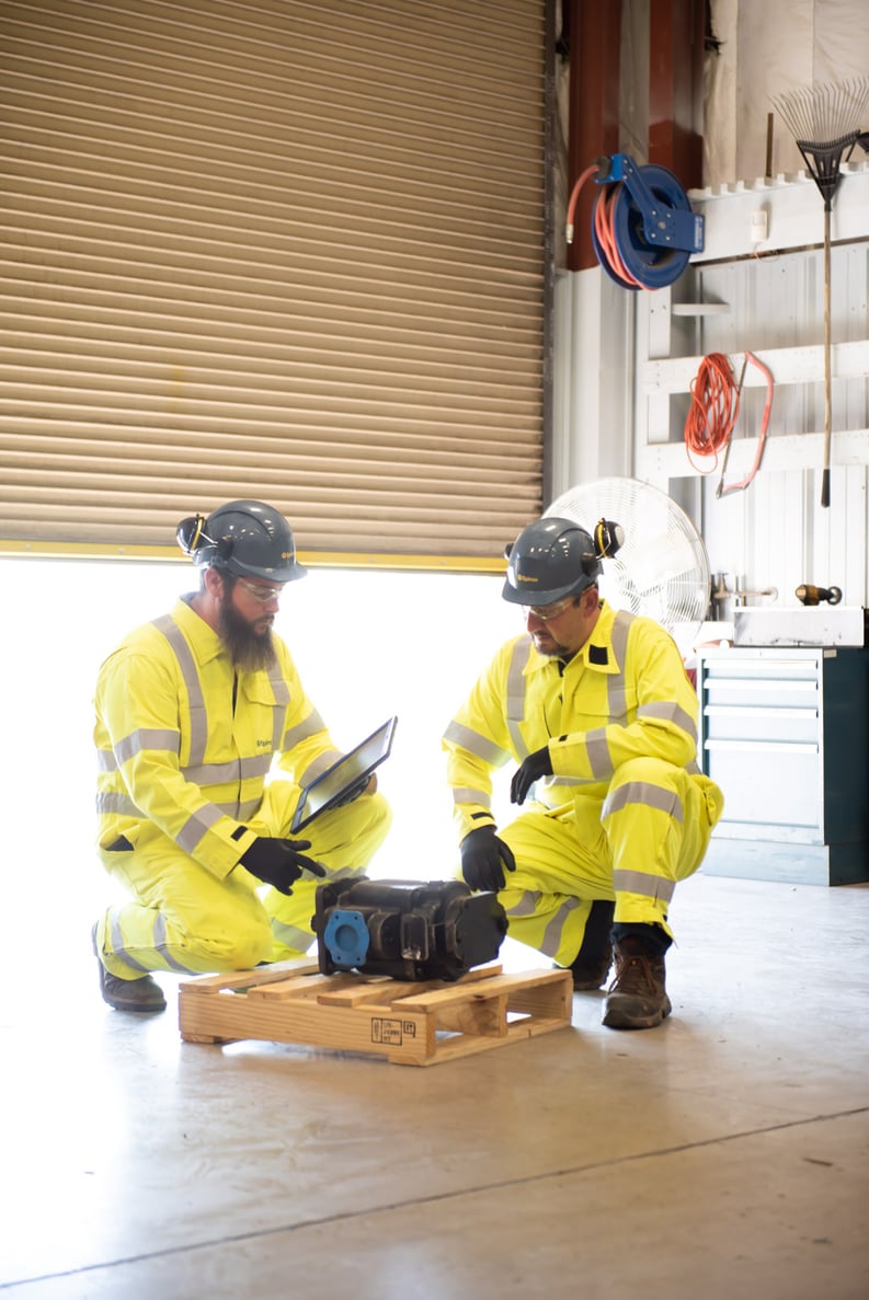 15 Steps of the remanufacturing process for drill rig components